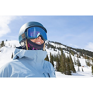 Giro Method Ski Goggles - Snowboard Goggles for Men, Women & Youth - Black Wordmark Strap with VIVID Royal/VIVID Infrared Lenses