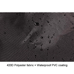 Drum Set Dust Cover, PVC Coating Drum Cover, Drum Accessories, Electric Drum Kit Cover with Sewn-in Weighted Corners, For Waterproof, Anti UV-rays Protects From Sun (78"x 98", black) (Black)