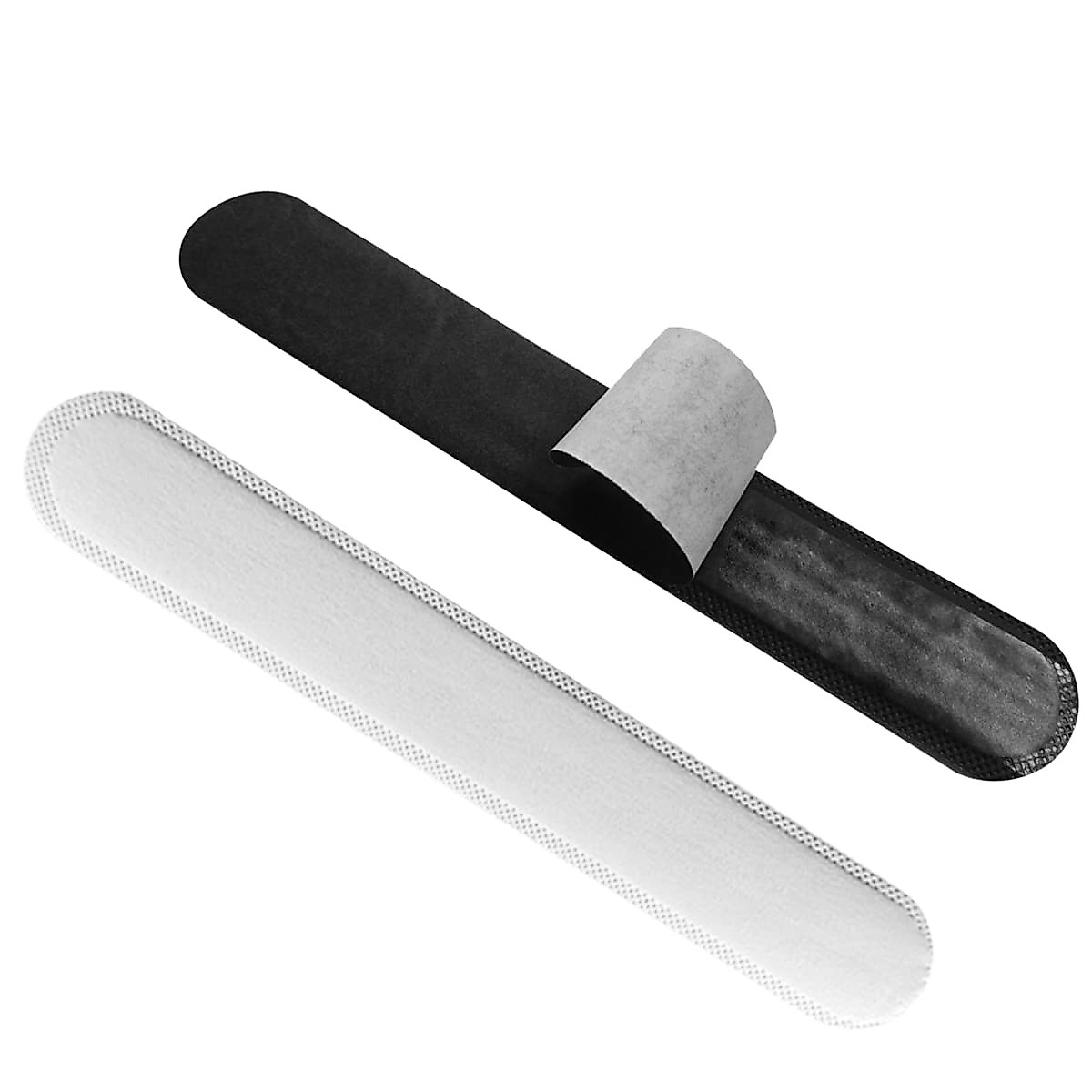 BMIROAMDFE Hat Sweat Liner for Cap Absorbent Sweat Shields Pad for Hats Strips 80 Pieces Black and White for Women Men