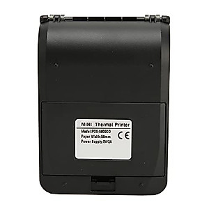 CHICIRIS Mini Thermal Printer, Low Noise, Auto Sleep Mode, Portable Receipt Printer, Energy Saving for Office (US Plug)
