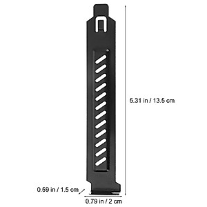KOMBIUDA Pc Case RGB Computer Case 20pcs pci Vented Blank I Steel Cover Back Deflector Slot Ventilation L Stainless Plate Case Accessory Blanking Computer Bracket Chassis Computer Pc Case