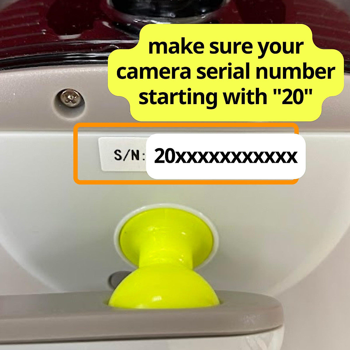 Moonybaby Replacement Monitor, Only for Camera's S/N Number Start with 20