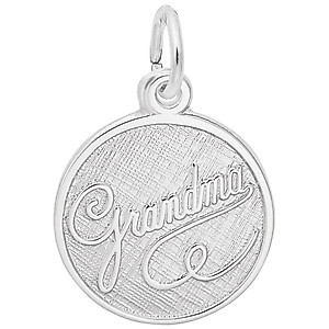 Grandma Charm In Sterling Silver, Charms for Bracelets and Necklaces