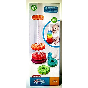 BornCare Kids Spinning Spiral Stacking Toy for Baby Toddler Kids. Durable Colorful Toy Pre K