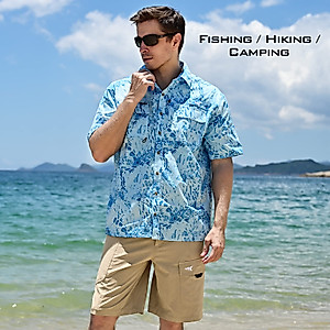 KastKing Rekon Men's Fishing Cargo Shorts, Quick Dry Casual Hiking Shorts for Men, Travel Golf Camping Tactical,Khaki,40