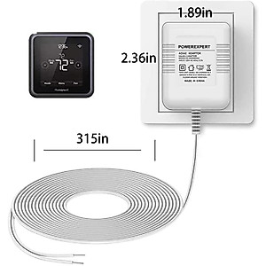 24Volt Transformer C Wire Adapter for Thermostat and All Versions of Ring Doorbell, Compatible with Nest, Ecobee, Honeywell, Sensi, Sensi Smart WiFi Thermostat, Nest Hello Doorbell Supply Cord