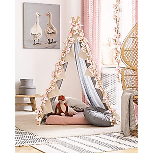 Omldggr 2 Pack Artificial Cherry Blossom Flowers Garland Hanging Vine Garland Flower Garland for Wedding Wreath Wedding Arches for Home Garden Party Outdoor Decor(Pink)