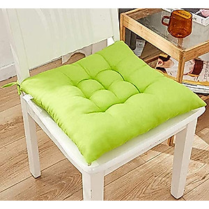 2 Pack Chair Pads Seat Cushion with Ties,Outdoor Indoor Soft Thicken Comfy Seat Pads Cushion Pillow,Dining Room Kitchen Chair Cushions for Home Office Car Patio Furniture Garden Decoration (A2/2PC)