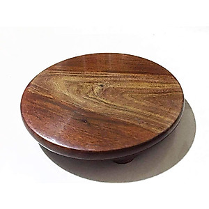 Wooden Chakla,Serving Board, Round Chapati Chakla, Perfect for Making Chappati at Home, Wooden Roti/Chapati Maker, Wood Rolling Board and Rolling Pin Set (Chakla Belan)