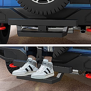 POFENZE Hitch Step fit for Vehicles with 2" Towing Receiver, Protect Rear Bumper Bar