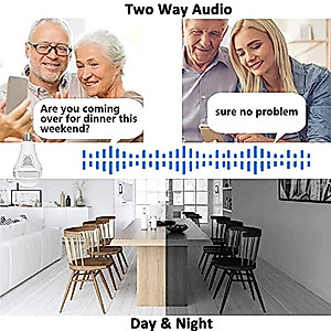 RUSFEIDA Smartbulb360 Security Camera, 360 Degree Panoramic Indoor/Outdoor Wireless IP WiFi Camera for Baby/Pet/Nanny/Elder/Home, Color Night Vision, Motion Detection, Two Way Talk, E27 Light Socket