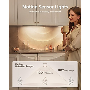 EZVALO Under Cabinet Lights,72 LED Under Cabinet Lighting Wireless Night Light, Battery Powered 3300K with Remote Control Under Counter Lights for Kitchen,Cabinet,Bedroom(Warm White) 2 Pack