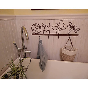 Hanging Storage Baskets Set of 2 For Wall/Door/Garage/Cabinets/Closet Organizer 6.7"x7.9" Small Woven Cotton Rope Basket with Leather Handle Home Décor for Plants