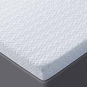 Maxzzz 3 Inch Mattress Topper Queen - Cool Gel Memory Foam Mattress Topper Extra Firm Bed Topper with Cover, Hard Mattress Topper for Back Relax, CertiPUR-US Certified