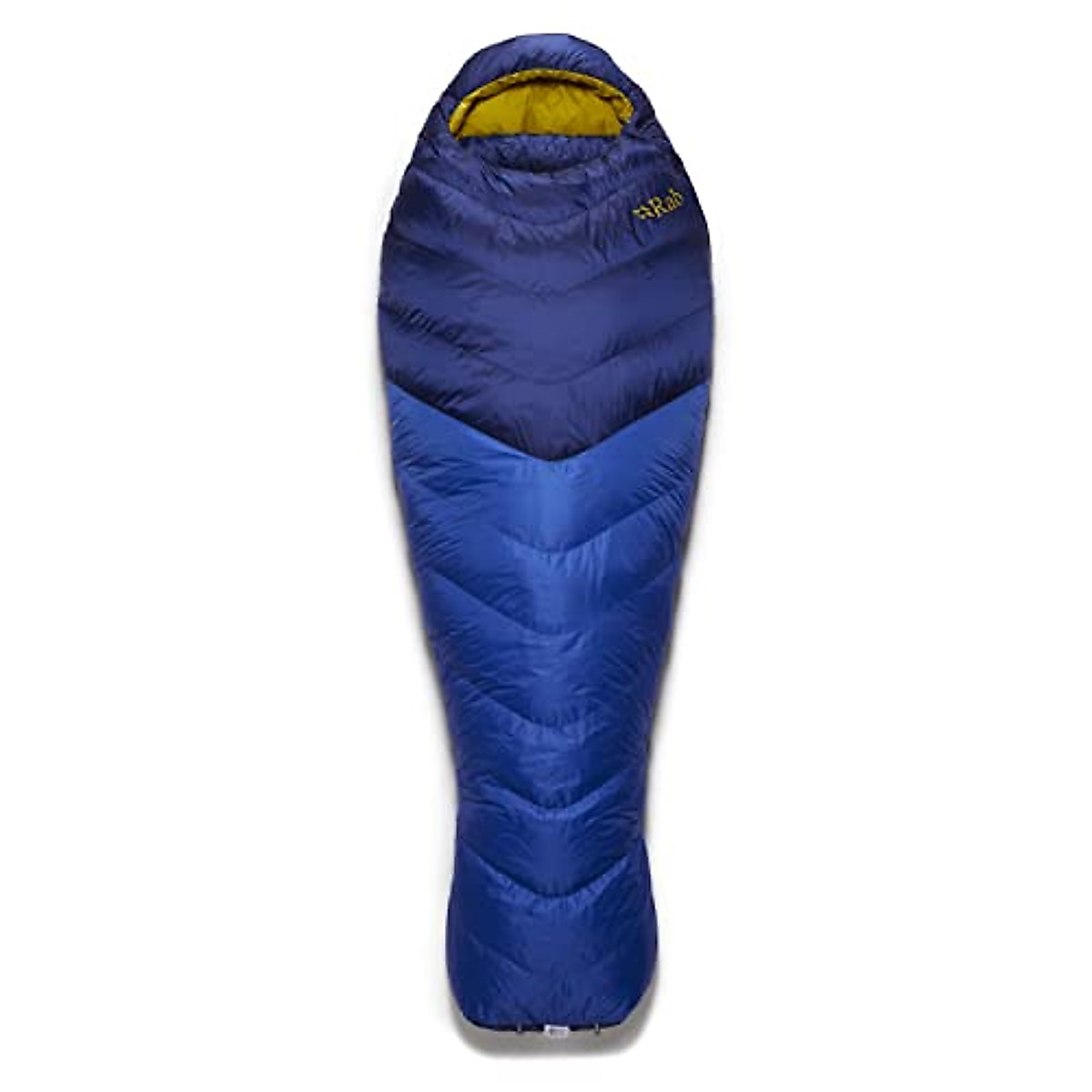 Rab Neutrino 400 Down Insulated Lightweight Mummy Sleeping Bag for Climbing and Mountaineering - Nightfall Blue - 20 Degree, Regular, Left Zip