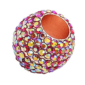 BJÖRN HALL Stethoscope Cardiology Charms for Nurses - Pink | Stand Out- Bling Stethoscope Charms | Fits littman Cardiology MDF Adscope | Gift for- Nurse Veterinary RT| Rose Gold - Rubylicious Crystal