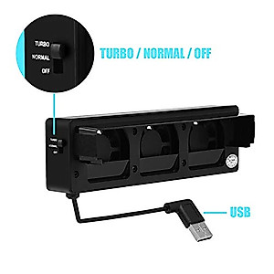 Mxzzand Good erformance Game Console Cooling Fan USB Cooling Game Console for Switch NS Console