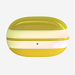 Coffea Protective Silicone Case for Beats Powerbeats Pro 2019 (White Edge, Deep Yellow)