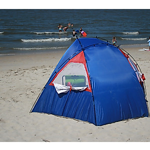 RIO Brands Beach Portable Sun Shelter, Blue, Large