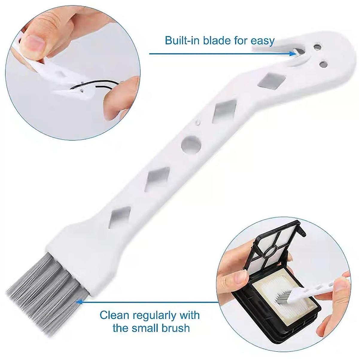 GLOGLOW Handheld Vacuum Cleaner Brush Dust Brush Sweeping Robot Tool Fit for Xiaomi/Shark/Sweeping Robot