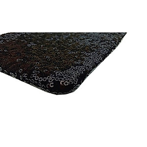 Chezi Women's Glitter Sequins Bag Small Party Evening Bag Purse Handbag (black)