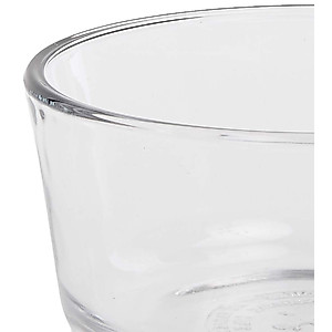 Anchor Hocking Round Glass Food Storage Containers with Blue SnugFit Lids, (BPA free, glass tempered tough for oven, microwave, fridge, and freezer), Clear Glass, Blue Lids, 2 Cup (Set of 3)