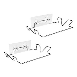 Cabilock 2set Organizer Sink Shopping Over Bags Door Can Hook Trash Cabinet Cupboards Hangers Holders Garbage Towel Reusable Bathroom Pantry Wastebasket for Room Wall Store