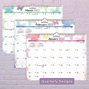 AT-A-GLANCE 2022 Wall Calendar by AT-A-GLANCE, 15" x 12", Medium, Monthly, Watercolors (PM91-707)