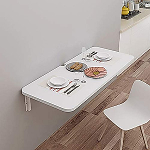 Wall-Mounted Folding Computer Desk,Household Kitchen Desk,Simple Dining Table,Office Desk,Study Desk, 22 Sizes,with Wire Holes,40 * 30cm/15.5 * 12in