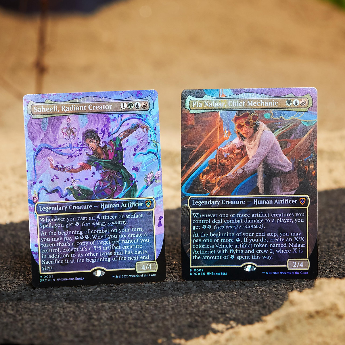 Magic The Gathering Aetherdrift Commander Deck - Living Energy (100-Card Deck, 2-Card Collector Booster Sample Pack + Accessories)