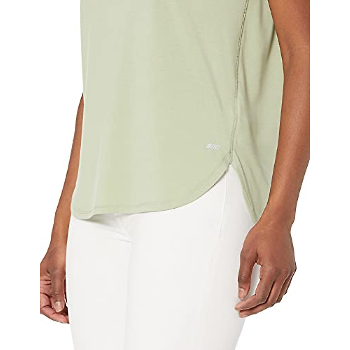 Amazon Essentials Women's Studio Relaxed-Fit Lightweight Crewneck T-Shirt (Available in Plus Size), Light Green, X-Large