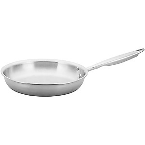 WINCO Tri-Ply Frying Pan, Silver
