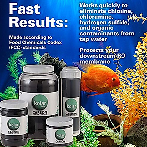 Kolar Labs – Premium Catalytic Activated Carbon – 454g (1lb), Chlorine, Chloramine and Hydrogen Sulfide Removal for Tap Water, Reverse Osmosis Filtration Systems and Aquariums