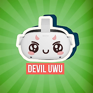 UwU Bad Eyes - Oculus Quest 2 - Decals - Black