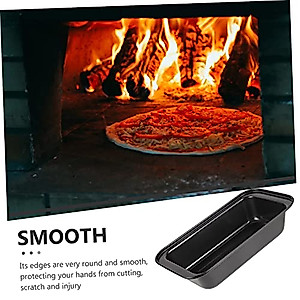 Hemoton Non Stick Baking Pan Bread Pan Non Stick Baking Sheet Kitchen Gadget Practical Toast Pan Bread Pan Carbon Steel Small Tools Bakeware Black Household Toast Mold Metal Dies
