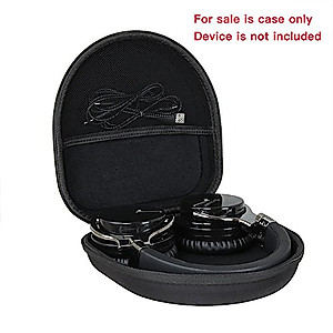Hermitshell Hard Travel Case for Silensys E7 / PurelySound E7 / MOVSSOU E7 / COWIN E7 / Tapela E7 / Audonia E7 Active Noise Cancelling Bluetooth Headphones （Black）