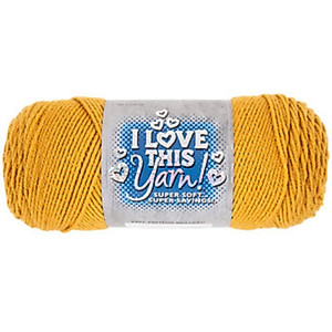 I Love This Yarn Medium Yarn for Crocheting & Knitting – Soft Yarn Skein – 355 Yards of 100% Acrylic Yarn for Crocheting Blankets, Hats, & More – DIY Handcrafting Accessories