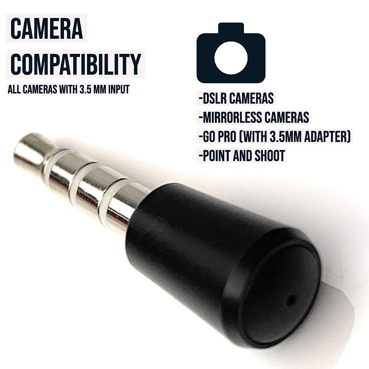 CHASDI Omnidirectional 3.5mm Dongle Microphone for PS4 Controller, Xbox One Controller, GoPro, DSLR, Mirrorless Camera, Digital Audio Recorder, Laptop, Tablet, Android, iPhone & 3.5mm Input Devices