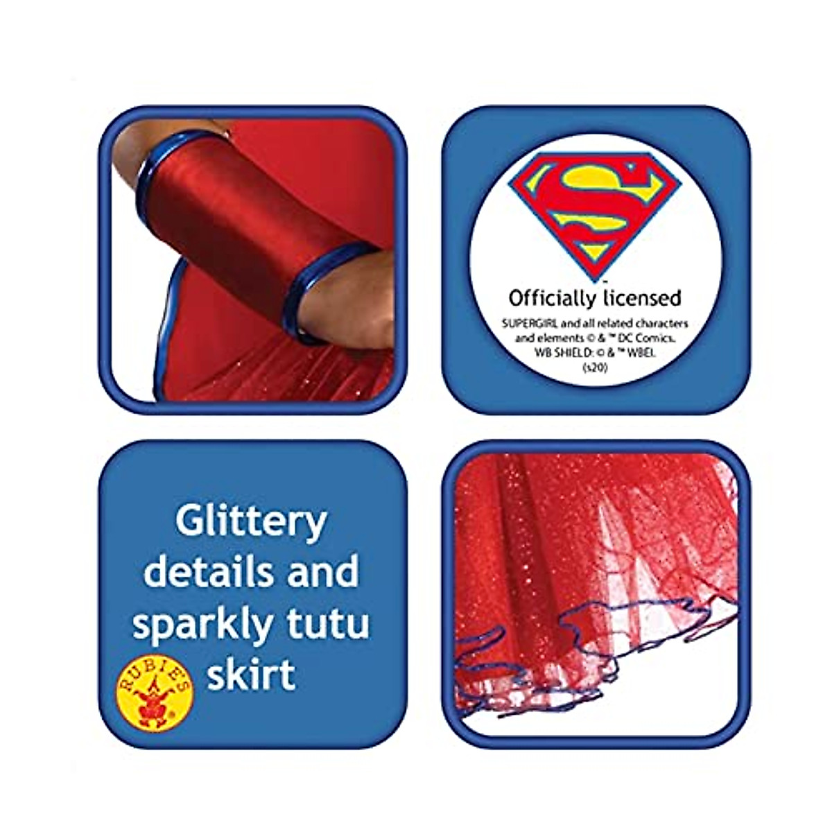 Justice League Child's Supergirl Tutu Dress - Small