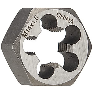 Drill America - DWTMHX14X1.5 m14 X 1.5 Carbon Steel Hex Rethreading Die, DWT Series