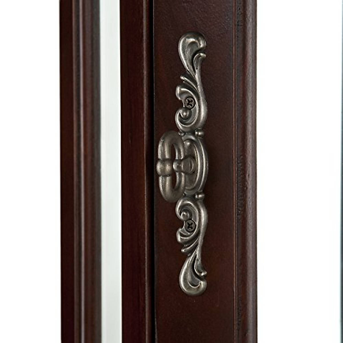 Home Decorators Collection Vitric Lighted Curio, 70" Hx21 Wx16 D, Mahogany