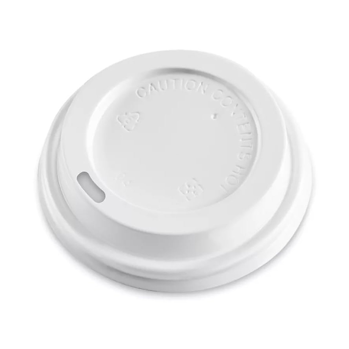 NYHI White 8oz Cup Lids - Disposable Cup Lids for Hot & Cold Beverages - Resealable - 1000 Count