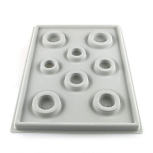 E-outstanding Bracelet Design Board Flocked Bead Beading Jewelry Organizer Tray for Bracelet Jewelry Making Design DIY Craft Panel