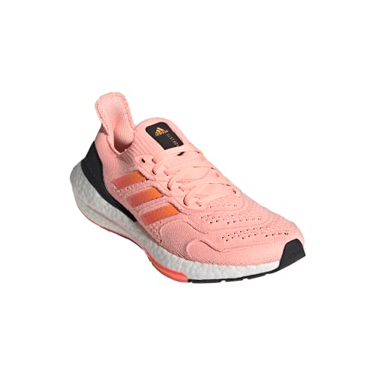 adidas Women's Ultraboost 22 Running Shoe, Light Flash Orange/Flash Orange/Turbo, 7