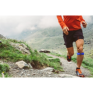 Doctor Developed Patella Tendon Strap/Knee Strap/Brace and Handbook — for Patellar Tendonitis (Jumper’s Knee), Pfps (Runner’s Knee), ITBS, Chondromalacia, Patellar Tracking (Blue, Single)