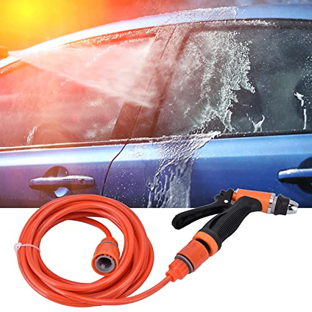 PowerfulWashingKit, 12V72W ElectricWaterHighPressureWasher for Garden