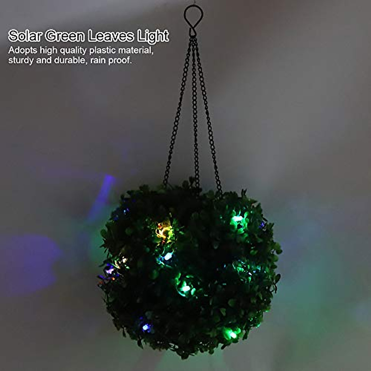 01 02 015 Solar String Lights Garden, Household Lighting Rattan Balls String Light Plastic Rattan Ball Lights for Garden for Outdoor for Home Decor