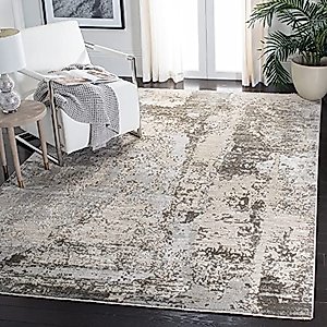SAFAVIEH Valencia Collection Area Rug - 5' x 8', Light Sage & Grey, Boho Chic Distressed Design, Non-Shedding & Easy Care, Ideal for High Traffic Areas in Living Room, Bedroom (VAL534W)