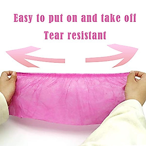 Duyoku 200 Pack Disposable Hygienic Boot & Shoe Covers 200 pack(100 Pairs)|Waterproof Slip Resistant Non-Slip, Durable for Construction, Workplace, Indoor Carpet Floor Protection