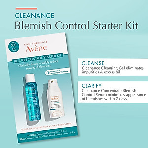 Avene Cleanance Blemish Control Starter kit for oily, blemish prone skin, acne regimen